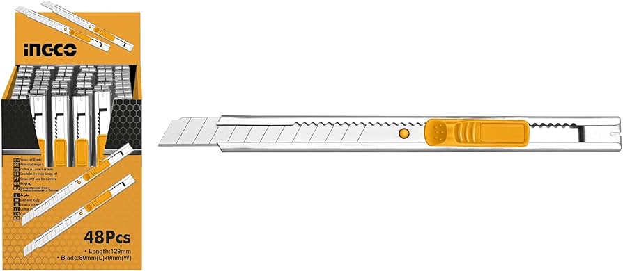 Powerful Ingco Blade Knife Stainless Steel HKNS1806